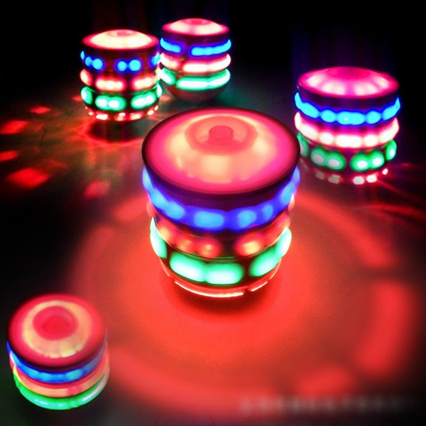 Spinning Top Beyblade Toys Luminous Colorful Gyro Flash Music Gyroscope ...