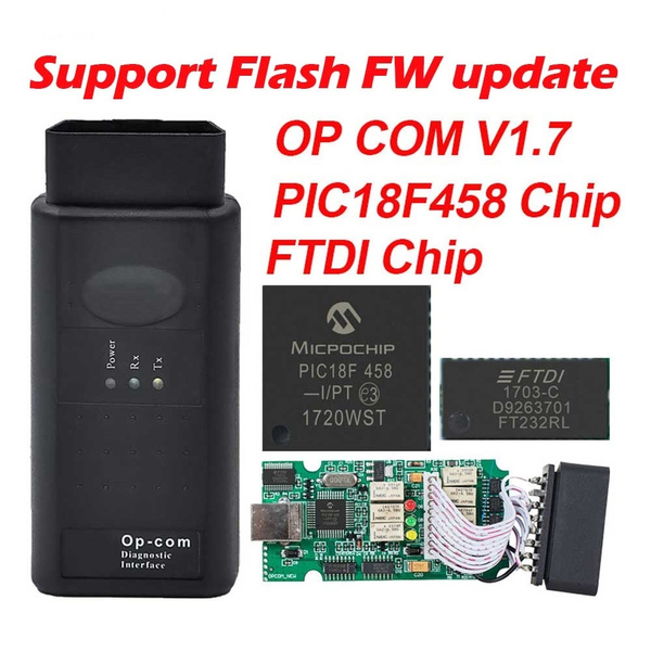Opcom V1.70 2014V With PIC18F458 FTDI FT232RL Chip OBD OBD2 Diagnostic ...