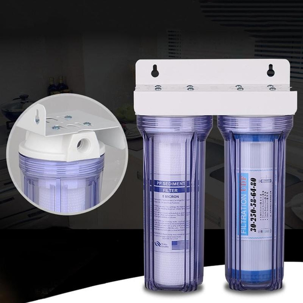 Two-level Water Purifier 4-pipe Domestic Water Purifier Transparent Pre ...