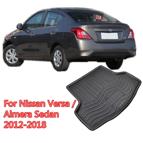 Rear Trunk Cargo Mat Fit For Nissan Versa / Almera Sedan 2012-2018 Boot ...