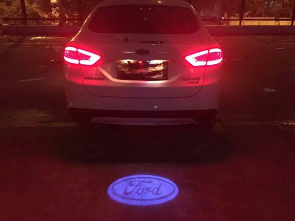 1X Car LED Tail Logo Light Rear Driving Safety Warning Lamp For Ford ...