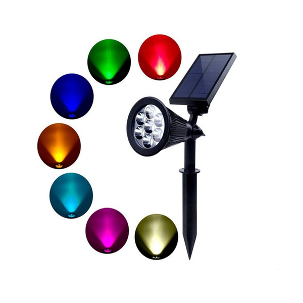 Solar Spot Lights Ourdoor Waterproof Solar Powered LED Spotlights ...