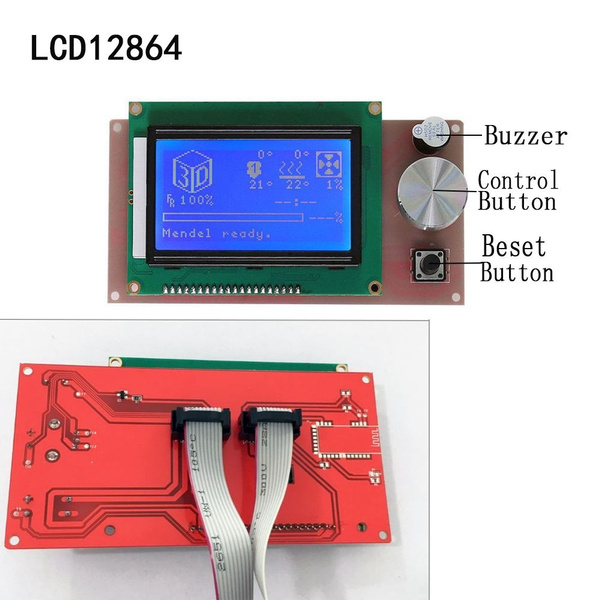 DIY Module 3D Printer Anet LCD 12864 Scope Face Controller Smart Display Screen | Wish
