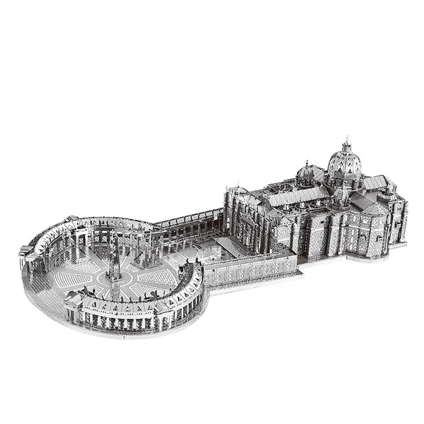 St Peter’s Basilica Architecture Diy 3D Metal Model Kits Assemble ...
