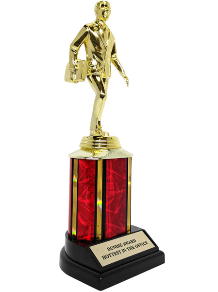 Hottest In The Office Dundie Award Trophy With Column (Deluxe) | Wish