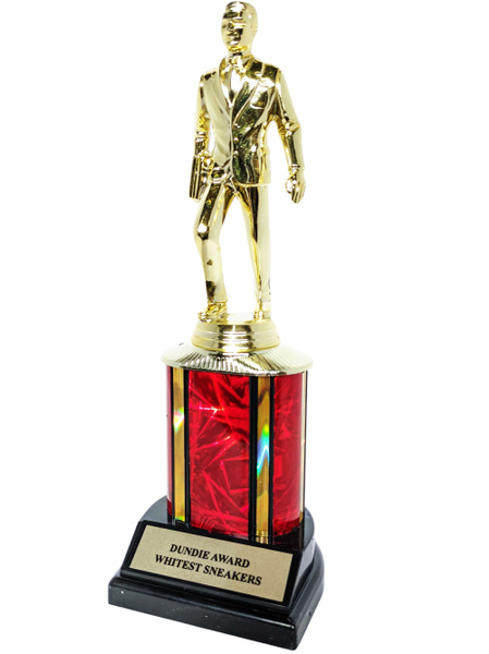 Whitest Sneakers Dundie Award Trophy With Column (Deluxe) | Wish