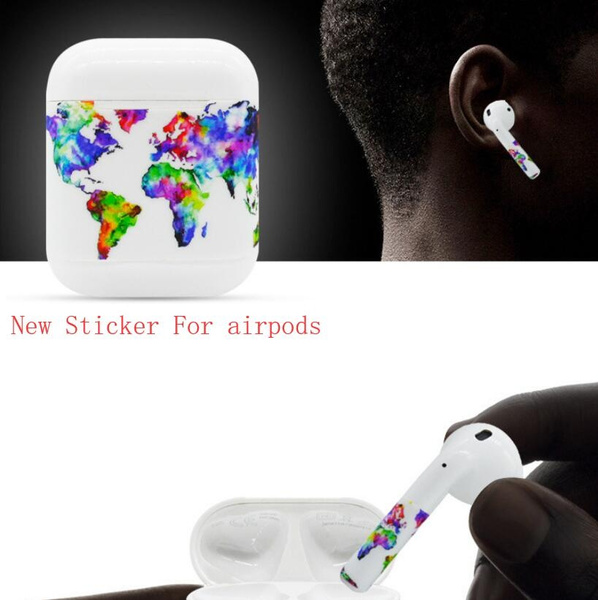 2018 New Creative Protective Skin Decal For Apple Airpods Wrap Cover ...