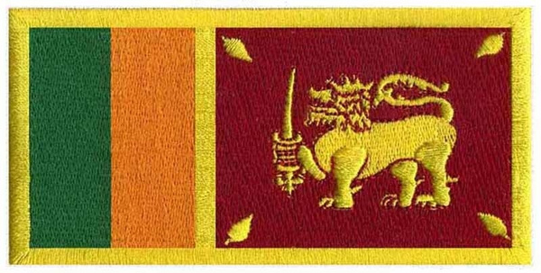 Sri Lanka iron on embroidery flag patches 3" wide logo patches patch brand punk patch | Wish
