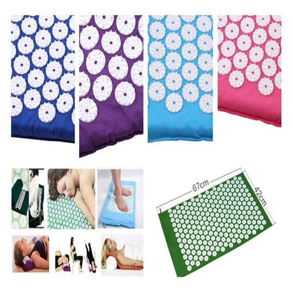 6 Color Acupressure Mat Body Foot Massage Cushion Verlichten Mat ...