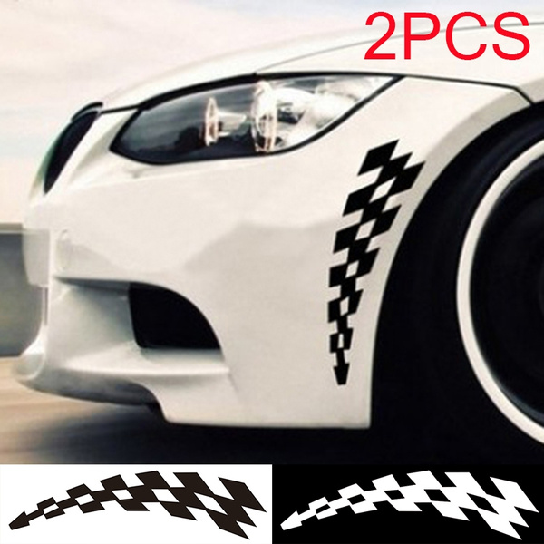 2PCS Car Wheel Eyebrow Reflective Sticker Waterproof Fender Sticker ...
