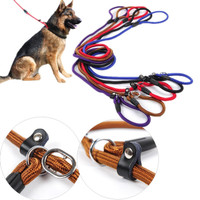 Pet Dog Nylon Rope Training Leash Traction Slip Lead Strap Adjustable ...