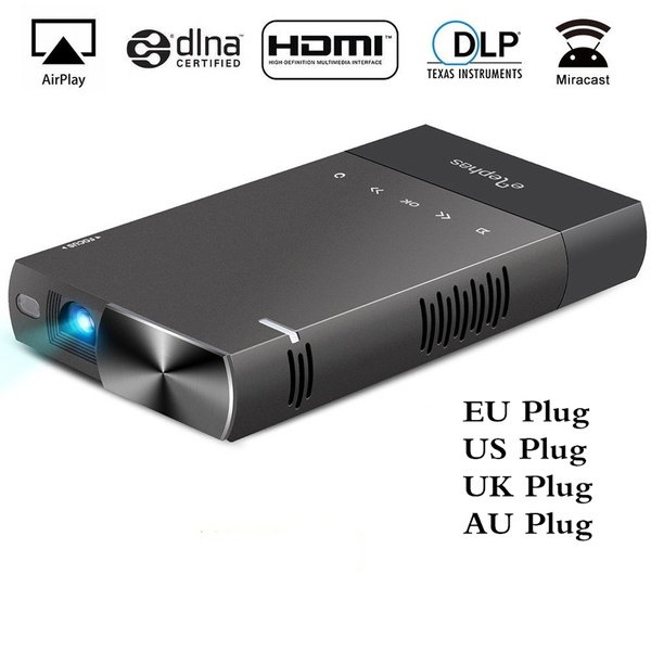 IPhone DLP Mini Projector High Brightness Pico Video Projector Support ...