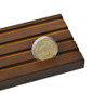 4 Rows Solid Wood Coin Display Rack Collector Medal Holder 12.9" x 4.49 ...