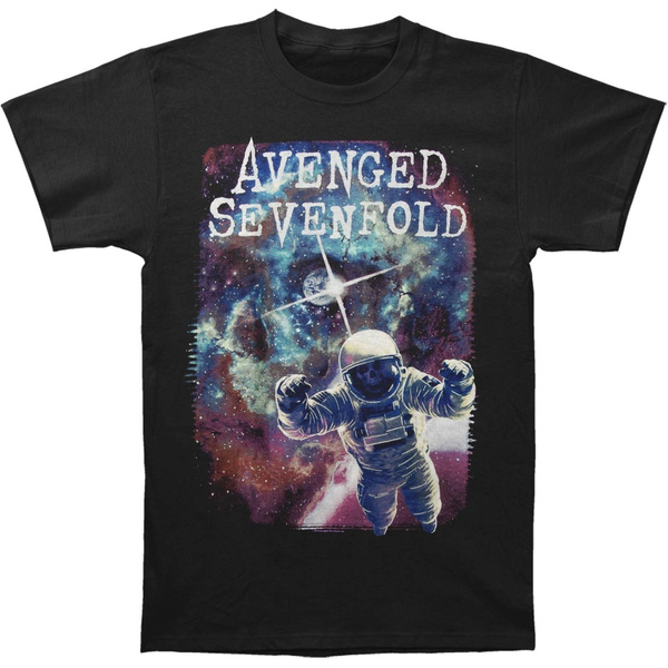 Avenged Sevenfold Men's AVS Crop Spaceman Mens Regular T T-shirt Black ...