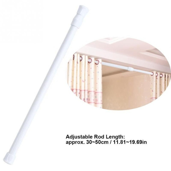 Spring Loaded Tension Curtain Closet Window Rail Pole | Wish