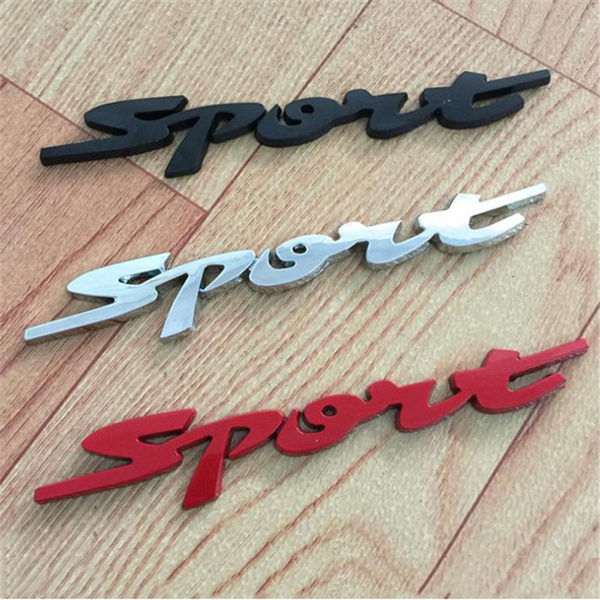 Classic Car Stickers Self-Adhesive 3D ABS Plastic Sport Emblem Badge ...