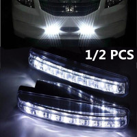 1/2pcs Universal 8LED Daytime Driving Running Light DRL Car Fog Lamp ...