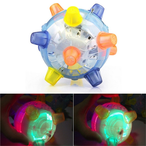 LED Light Jumping Activation Ball Light Music Flashing Bouncing Toy | Wish