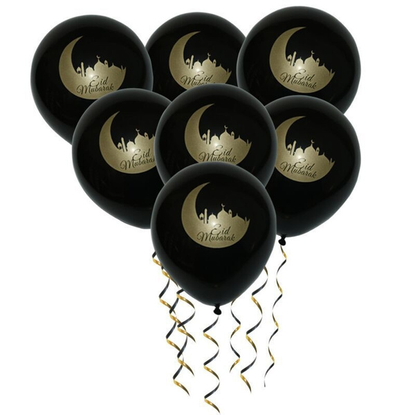5 Pcs/set Eid Mubarak and Hajj Mabrour Logo Balloons For Muslim EID ...