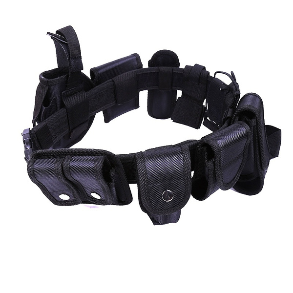 10pcs/set Security Military Duty Utility Belt Black Outdoor Law ... 10pcs/set Security Military Duty Utility Belt Black Outdoor Law ...