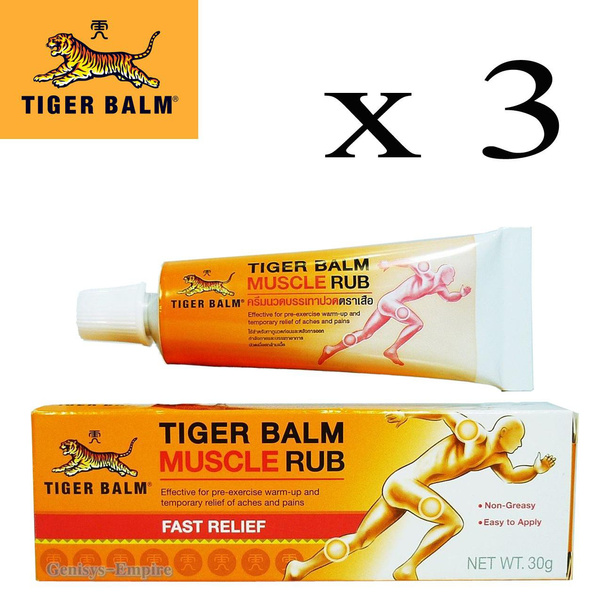 3 X Tiger Balm Muscle Rub 30g - Pommade Spéciale Muscles Baume du Tigre ...