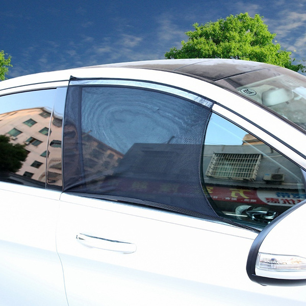 1 PC Black Adjustable Auto Car Side Rear Window Sun Shade Black Mesh ...