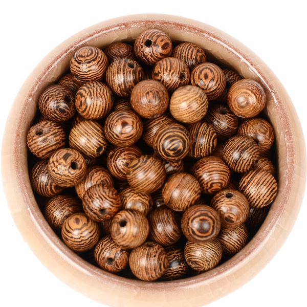 6MM 8MM 10MM 12MM Wooden Beads Rondelle Charms Wenge Wood Beads For ...