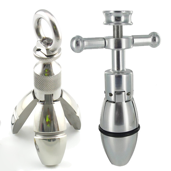 Stainless Steel Stretching Lock Anal Dilator Anal Lock Anal Plug Butt ...