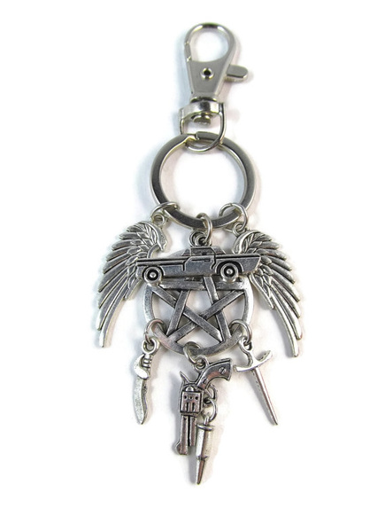 Supernatural inspired Keychain Sam Dean and Cas Team Free Will charm ...