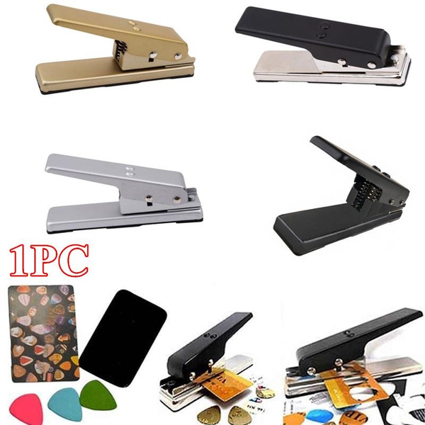 Diy Custom Guitar Pick Punch Plectrum Press Plastic Card Hole Punch ...