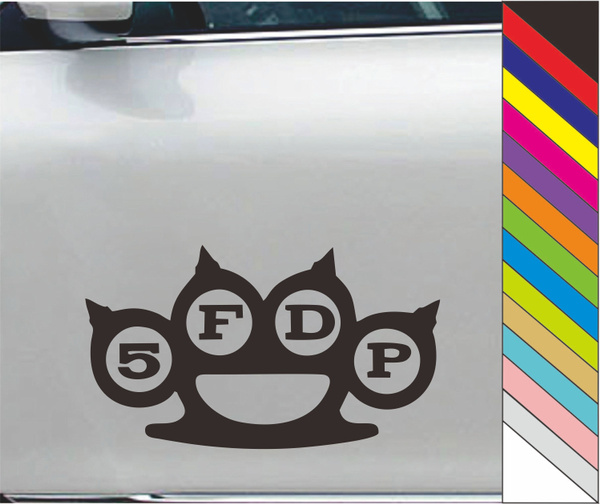 Five Finger Death Punch Vinyl Car Laptop Bumper Sticker Wall Window ...