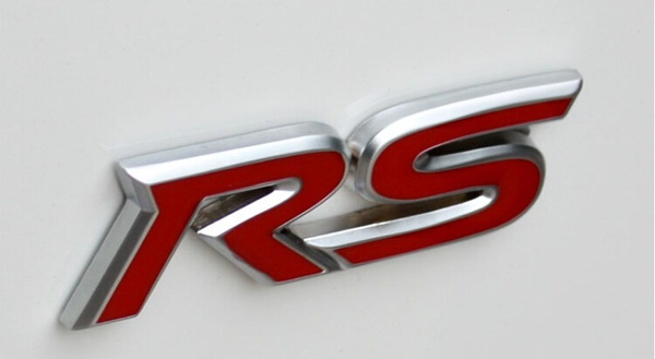 3D Metal Sticker RS Emblem Chrome Logo Rear Badge Car Trunk Sticker for ...