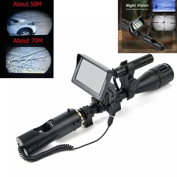 Night Vision Scope set/ Tactical Rifle Optic Sight With Battery Monitor ...