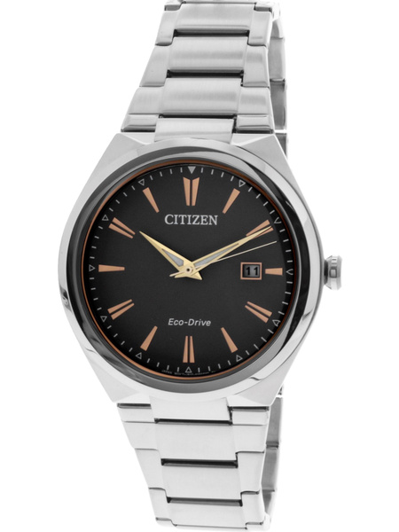 Citizen Men's AW1376-55H Silver Stainless-Steel Eco-Drive Dress Watch ...