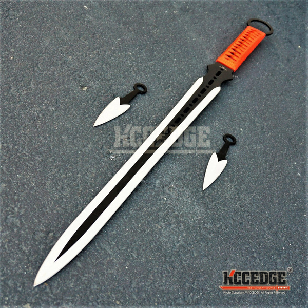 USA SELLER 27" Ninja Sword Machete Throwing Knife Full Tang Tactical ...