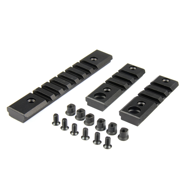 3PCS COMBO KEY MOD ALUMINUM Rail Mount Handguard Section 7 3 3 Slot ...