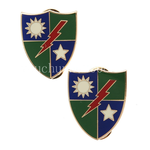 PAIR OF US ARMY 75TH RANGER REGIMENT METAL PIN BADGE | Wish