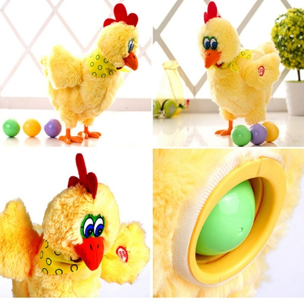 Egg Laying Chicken Doll Moving Hen Crazy Chicken Electric Plush Toy | Wish