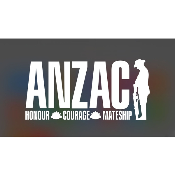 ANZAC honour courage mateship lest we forget Laptop Car Window Vinyl ...