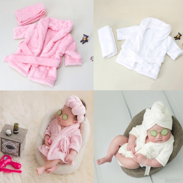 2018 Bathrobes Wrap Newborn Photography Props Baby Photo Shoot ...