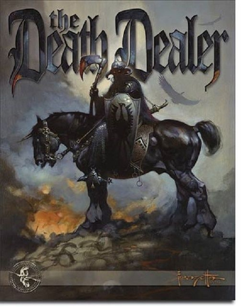 Frank Frazetta Death Dealer Vintage Retro Style Fantasy Artist Metal ...