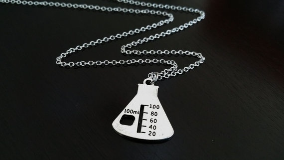 Science Flask Beaker Necklace Chemistry Class Teacher Science ...