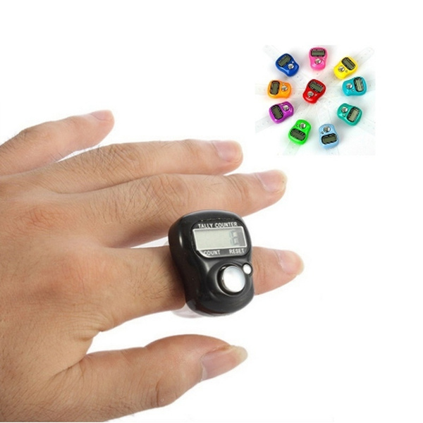 Portable Digital Electronic Counter Golf Finger Ring Hand Tally Counter ...