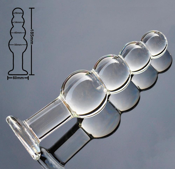 Large Pyrex Glass l Beads Big Balls Crystal Dildo Plug Adult Toy | Wish