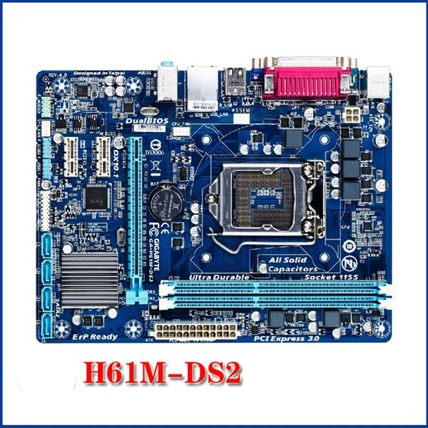 GA-H61M-DS2 Desktop Motherboard H61 Socket LGA 1155 i3 i5 i7 DDR3 16G ...