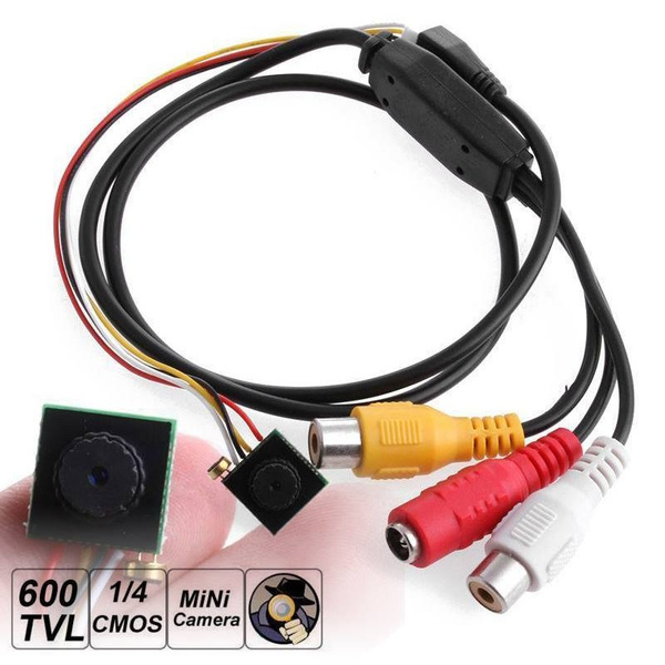 HD Mini Spy Hidden CCTV Camera Security Audio Wired Camera 600TVL | Wish