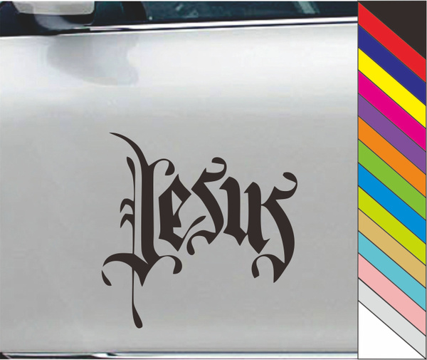 Jesus Christian Religion Vinyl Car Bumper Decal Sticker for Wall Window ...