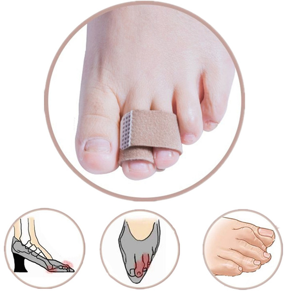 2 Pcs/lot Fabric Toe Finger Straightener Hammer Toe Hallux Valgus ...