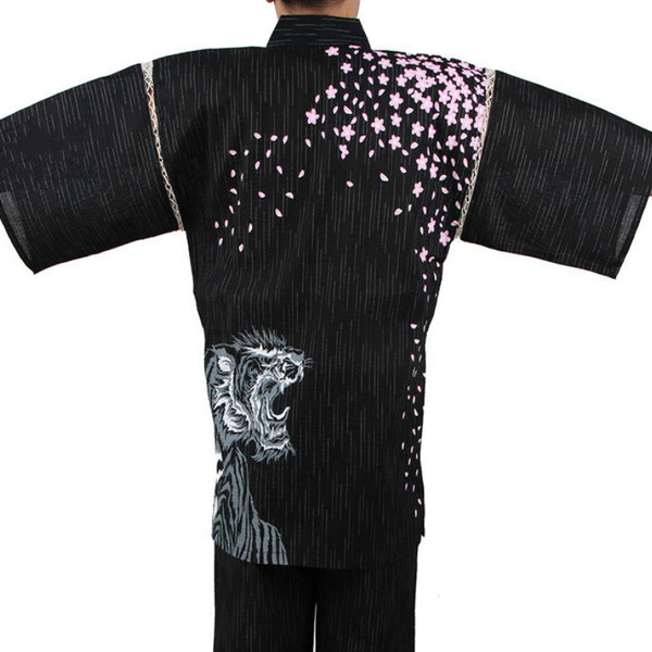 Japanese Pyjama Sets Yukata Jinbei Hippari Kimono Nightwear Sakura ...