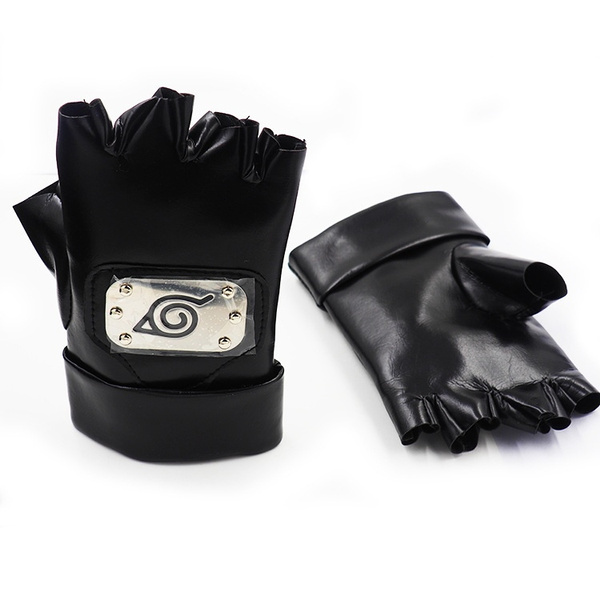 Anime Hatake Kakashi Cosplay Gloves Attack on Ninja Glove Black Cosplay ...